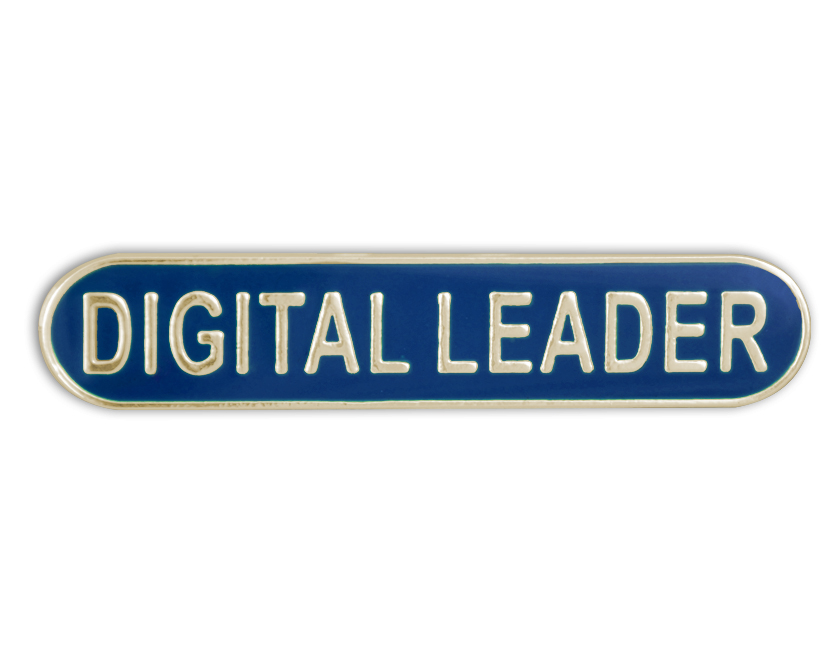 Digital Leader Badge Blue (Pack Of 5) - School Merit Stickers