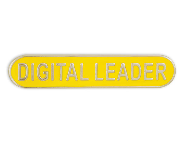 Digital Leader Badge In Yellow (Pack Of 5) - School Merit Stickers