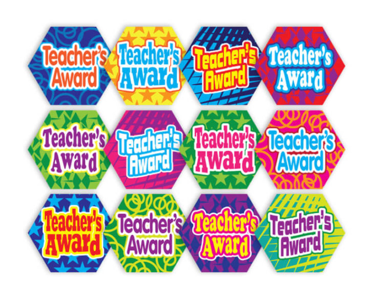 Hexagonal Sticker Classpack 'Teachers Award' - School Merit Stickers