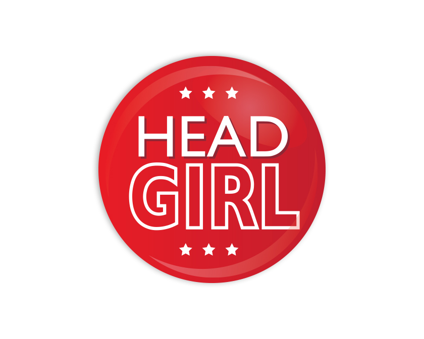 Head Girl Red Button Badge - School Merit Stickers