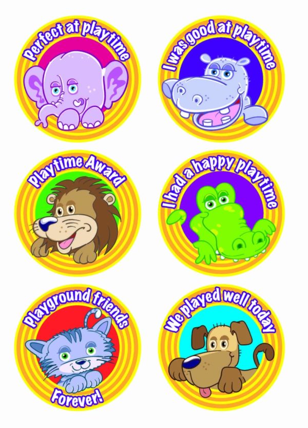 Playtime 3 Sticker Multipack - School Merit Stickers