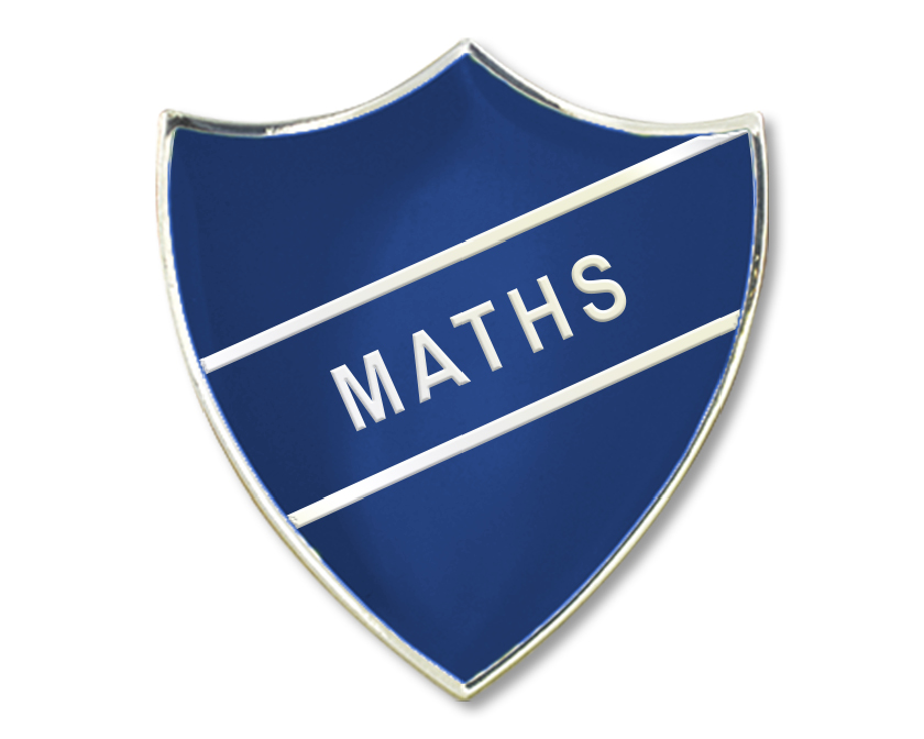 Maths Enamel Badge (Pack Of 5) - School Merit Stickers