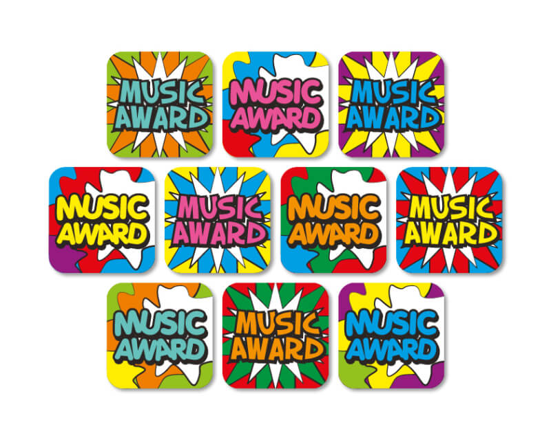 Classpack - Music Award - School Merit Stickers