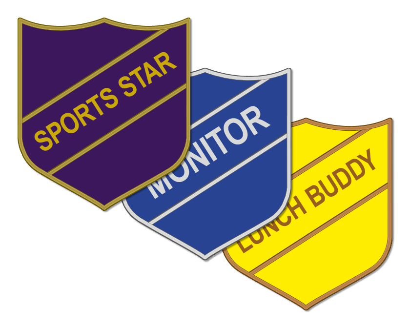 Enamel Badges (Title) - School Merit Stickers