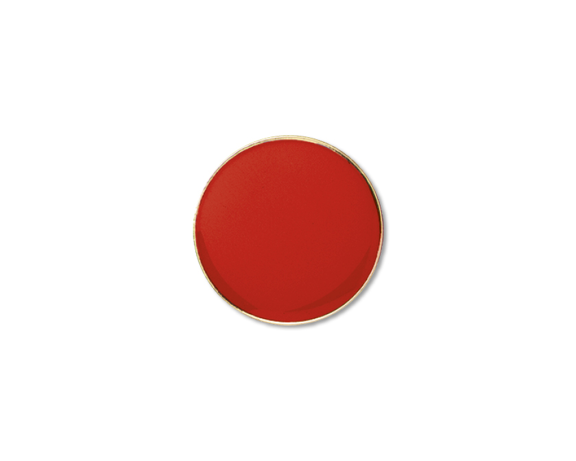 Tiny Red Circle Enamel Badge (Pack Of 5) - School Merit Stickers