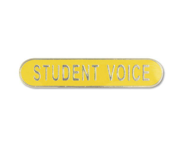 Student Voice Badge Yellow (Pack Of 5) - School Merit Stickers
