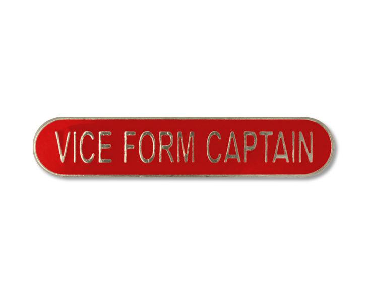 Vice Form Captain Badge Red (Pack Of 5) - School Merit Stickers