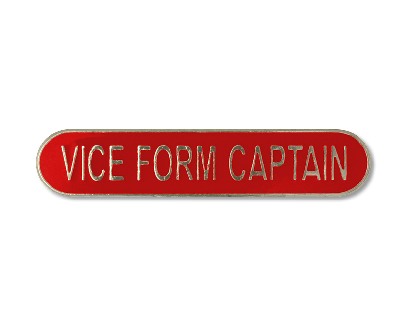 Vice Form Captain Badge Red (Pack Of 5) - School Merit Stickers