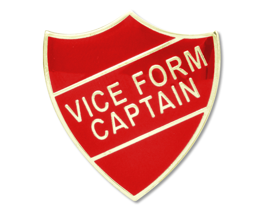 Vice Form Captain Badge Red (Pack Of 5) - School Merit Stickers