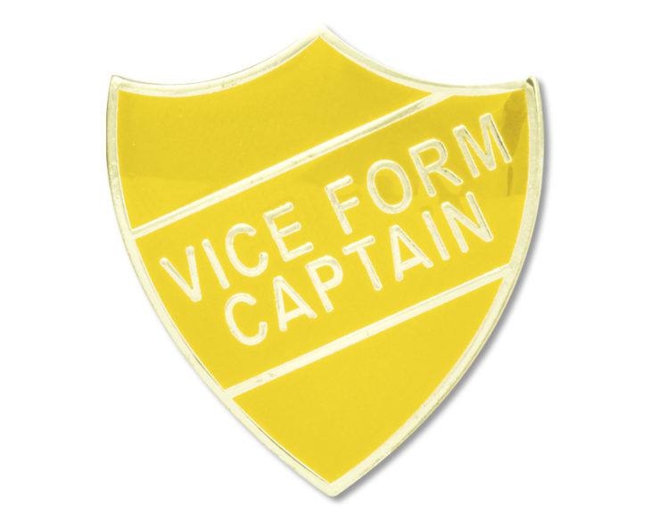 Vice Form Captain Badge Yellow (Pack Of 5) - School Merit Stickers