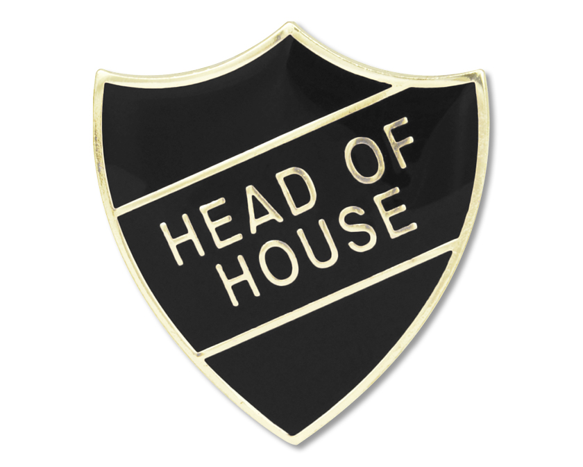 Head Of House Badge Black (Pack Of 5) - School Merit Stickers