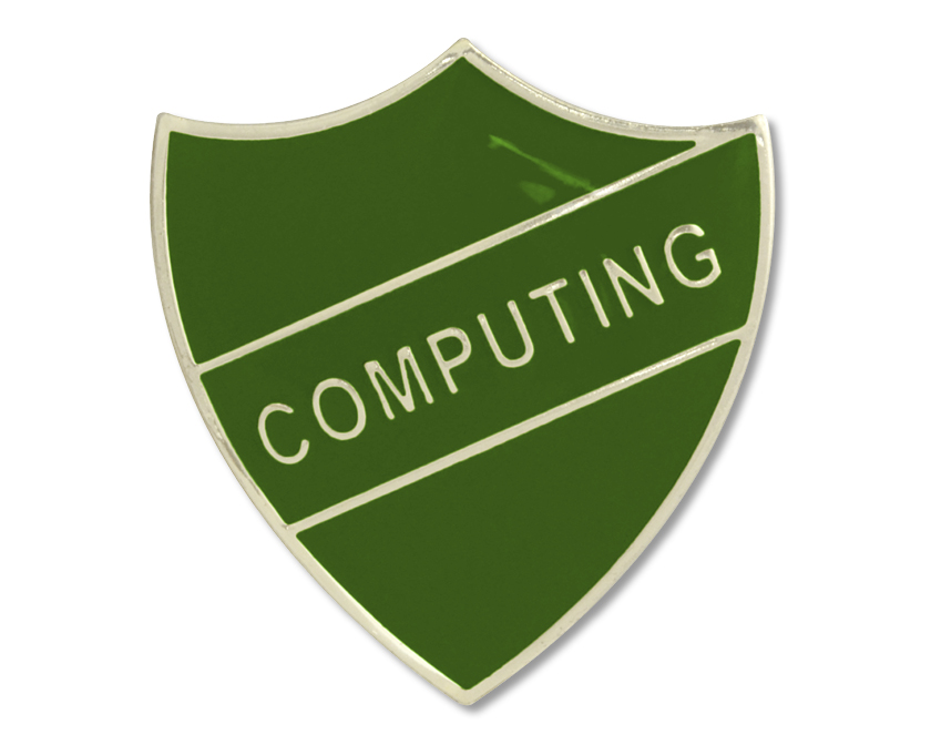 Computing Badge Blue (Pack Of 5) - School Merit Stickers