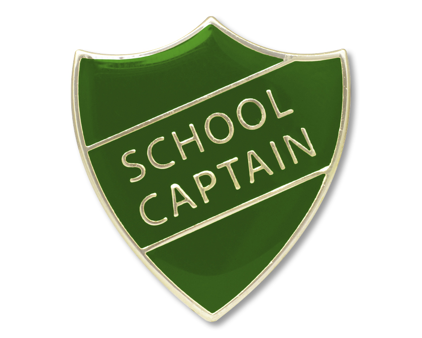 School Captain Badge Green (Pack Of 5) - School Merit Stickers