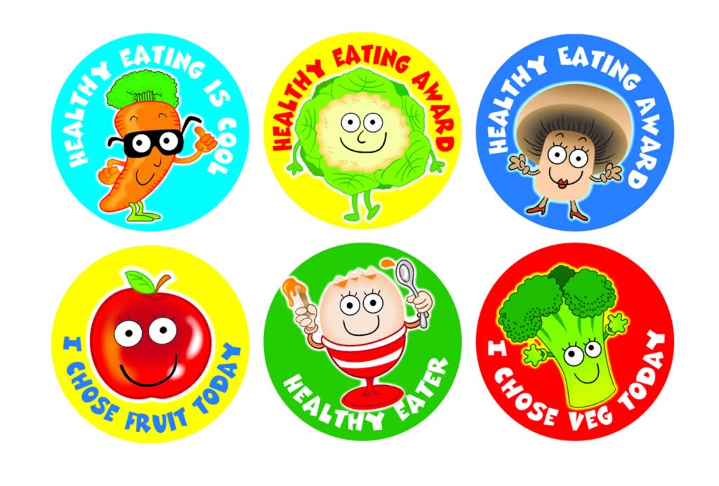 Healthy Eating 1 Multipack - School Merit Stickers