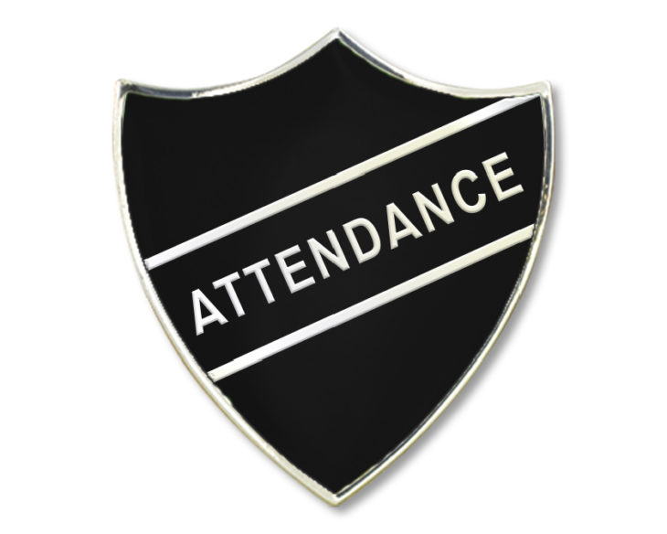 100% Attendance - School Merit Stickers