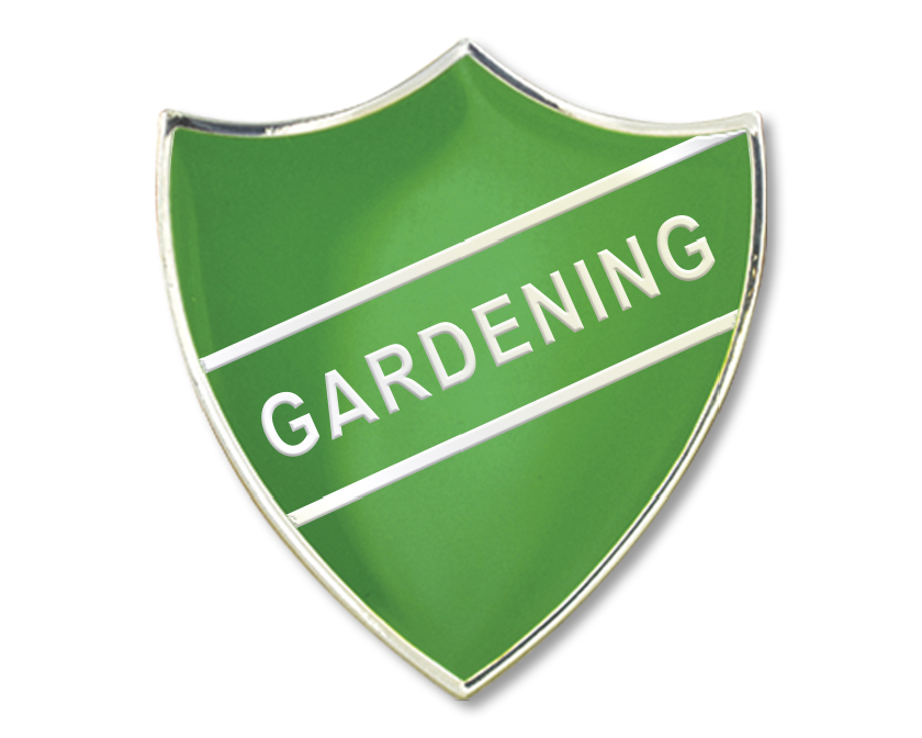 Gardening Enamel Badge (Pack Of 5) - School Merit Stickers