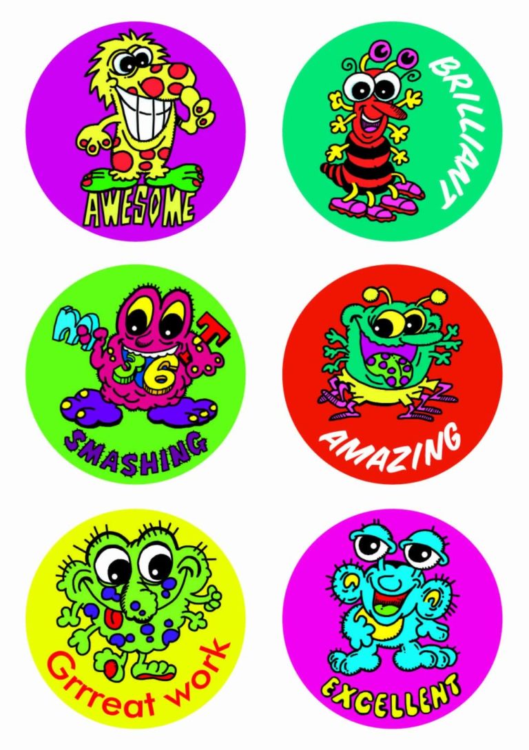 Micro-Monsters Sticker Multipack - School Merit Stickers
