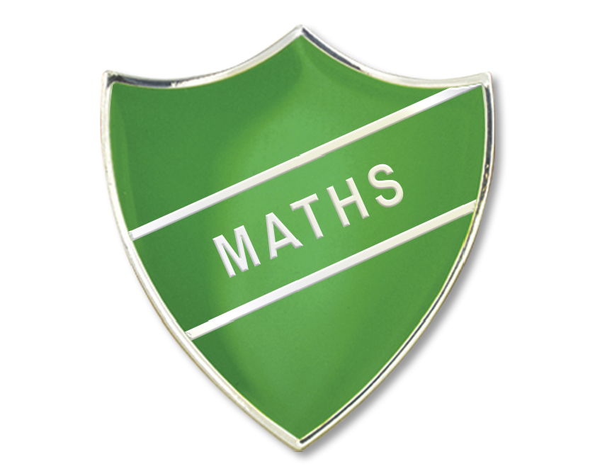 Maths Enamel Badge (Pack Of 5) - School Merit Stickers