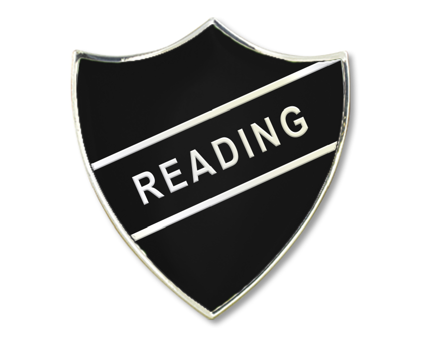 Reading Enamel Badge (Pack Of 5) - School Merit Stickers