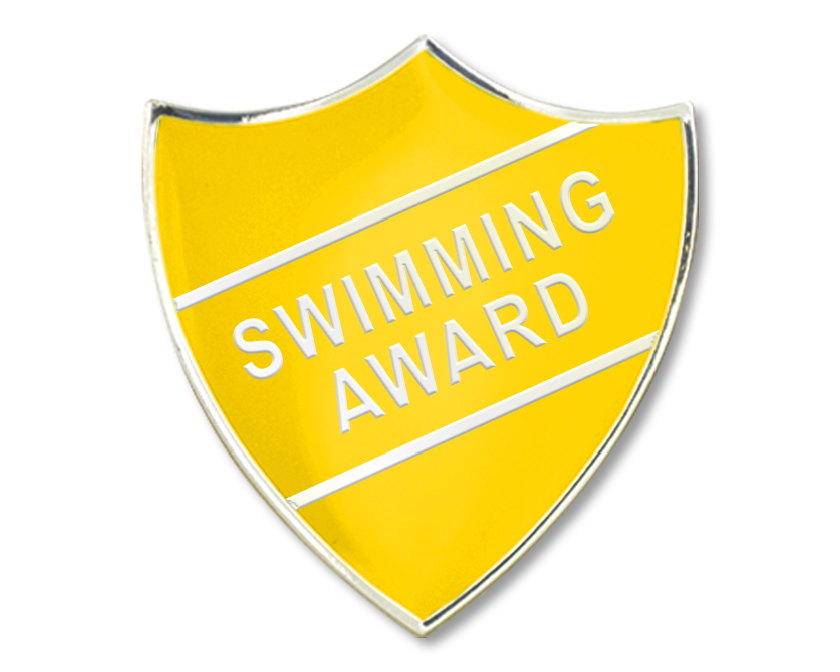 Swimming Award Enamel Award (Pack Of 5) - School Merit Stickers