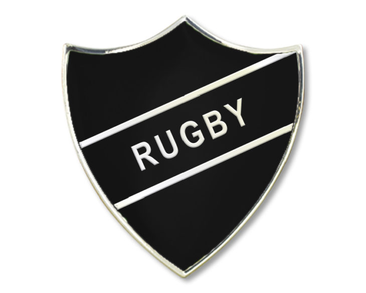 Rugby Enamel Badge (Pack Of 5) - School Merit Stickers