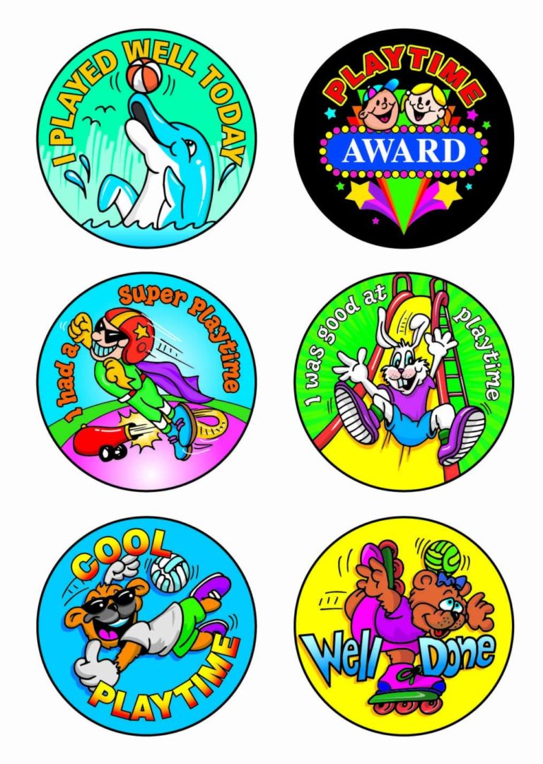 Playtime Sticker Multipack - School Merit Stickers