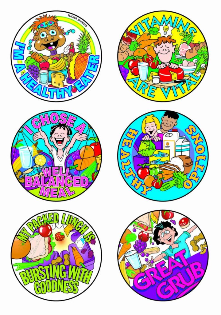 Healthy Eating Sticker Multipack - School Merit Stickers