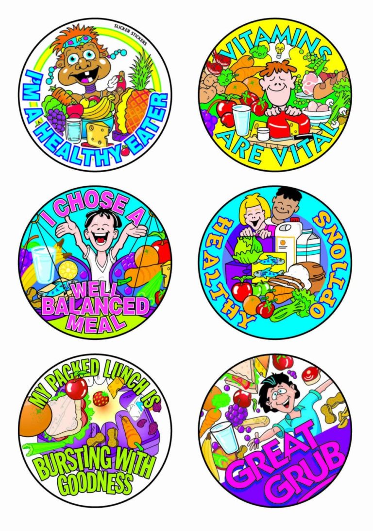 Healthy Eating Sticker Multipack - School Merit Stickers