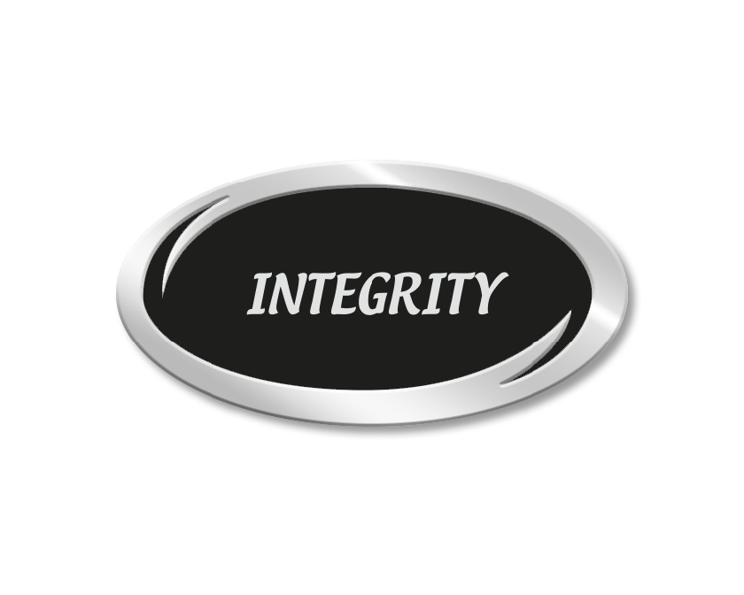Integrity 'Values' Enamel Badge - School Merit Stickers