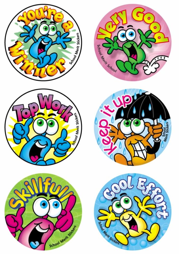 Very Good/Top Work/Keep It Up Etc. Stickers - School Merit Stickers