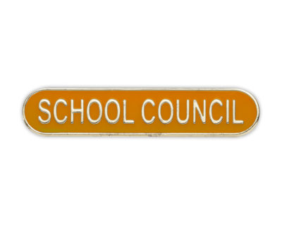 School Council Badge – Orange | School Merit Stickers