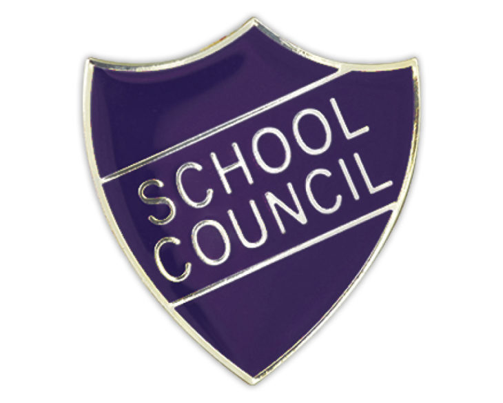 School Council Badge - Shield Badge - School Merit Stickers