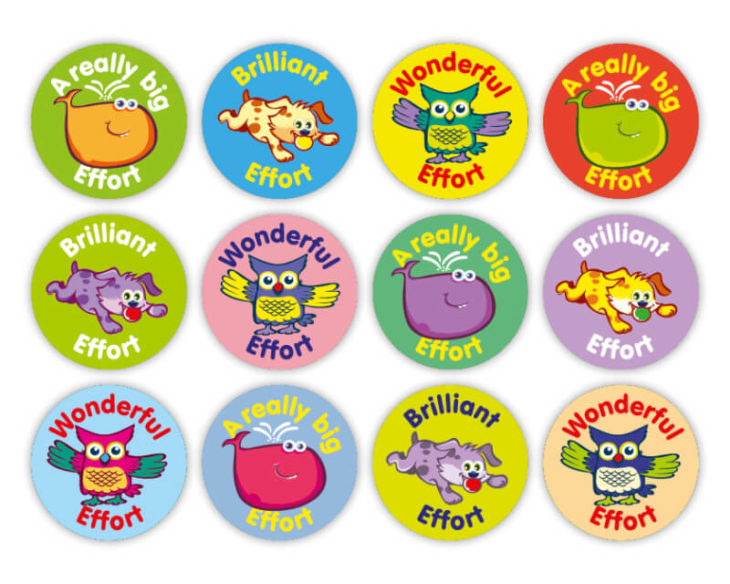 Effort Megamix Stickers - School Merit Stickers