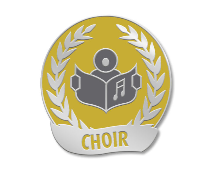 Choir Enamel Badge - School Merit Stickers