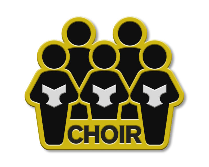Choir Enamel Badge - School Merit Stickers