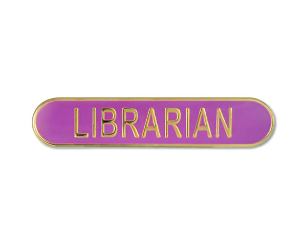 Librarian Badge Purple (Pack Of 5) - School Merit Stickers