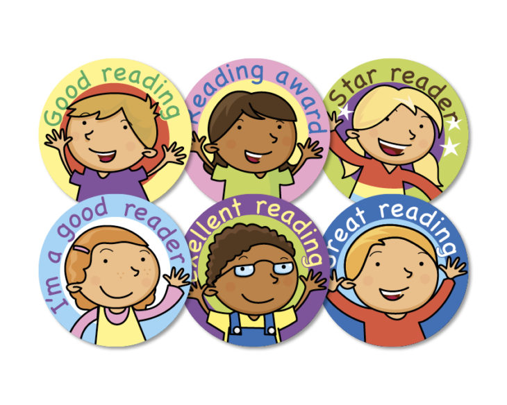 Reading Award Megamix Stickers - School Merit Stickers