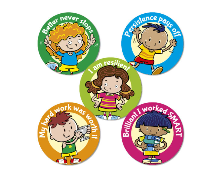 Growth Mindset Megamix - School Merit Stickers