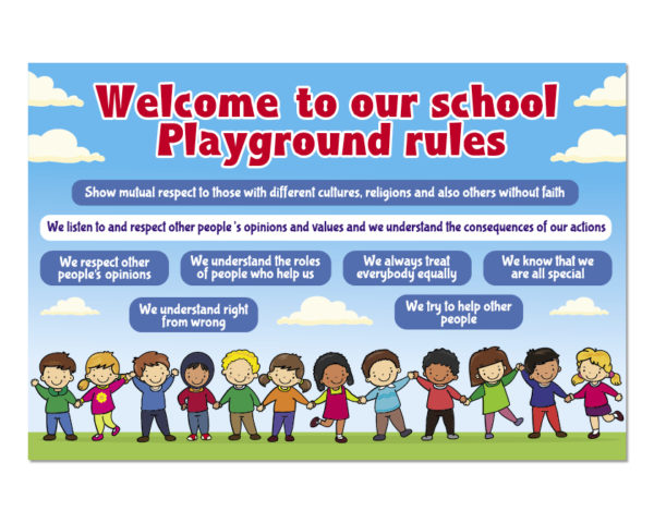 Playground Rules - School Merit Stickers