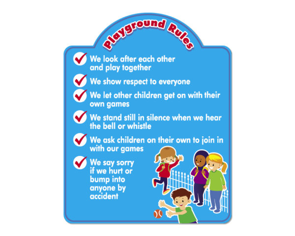 Playground Rules - School Merit Stickers
