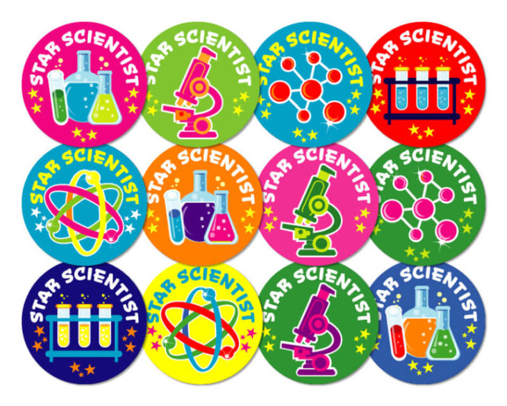 Science Megamix Stickers - School Merit Stickers