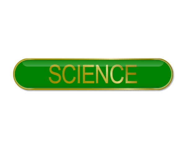 Science Badge Green - School Merit Stickers