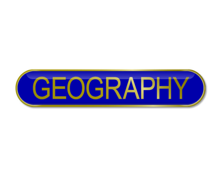 Geography Badge Blue - School Merit Stickers