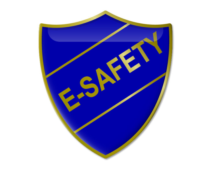 E-Safety Badge Blue - School Merit Stickers