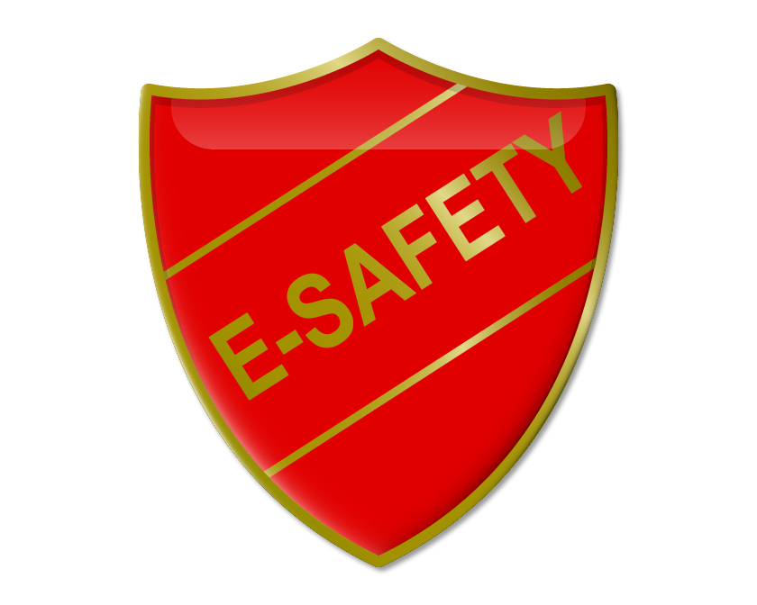 E-Safety Badge Red - School Merit Stickers