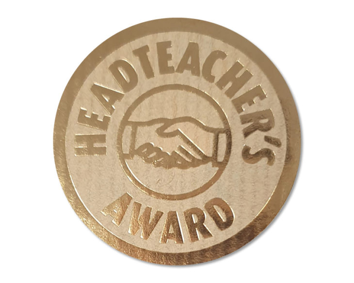 Metallic Headteachers Award Stickers - School Merit Stickers