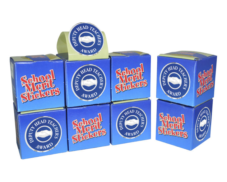 Attendance Star Badges Big Box - School Merit Stickers