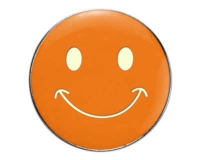 Enamel Smiley Face Badge - School Merit Stickers