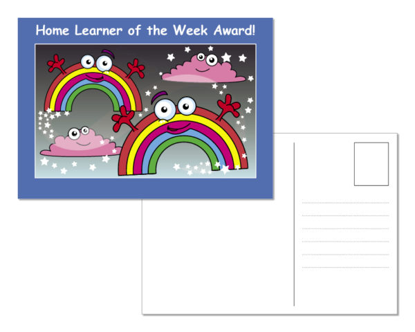 Award Postcards (Home Learning) - School Merit Stickers