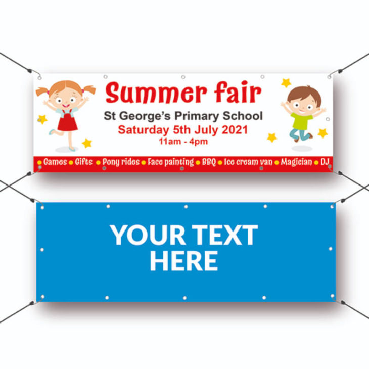 1m X 2m Customised Banner - School Merit Stickers
